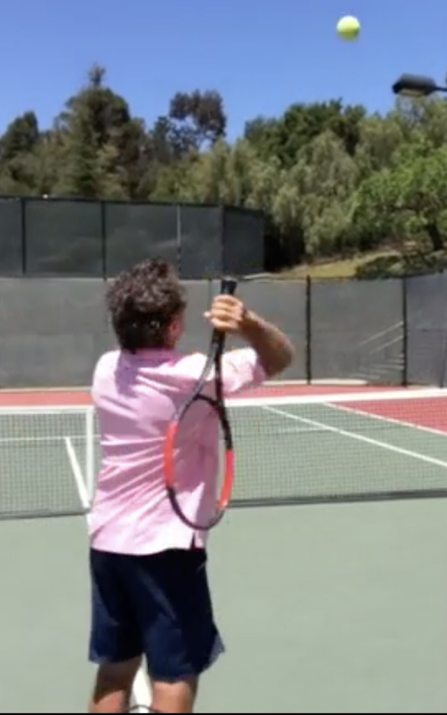 racquet ascends butt cap up - Jim McLennan's Essential Tennis Instruction